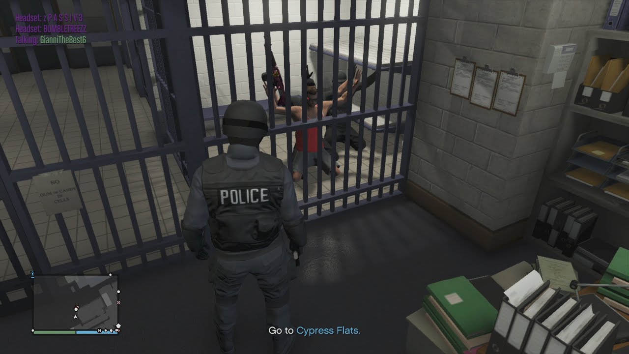 Putting GTA 5 Players In A Jail Cell - YouTube