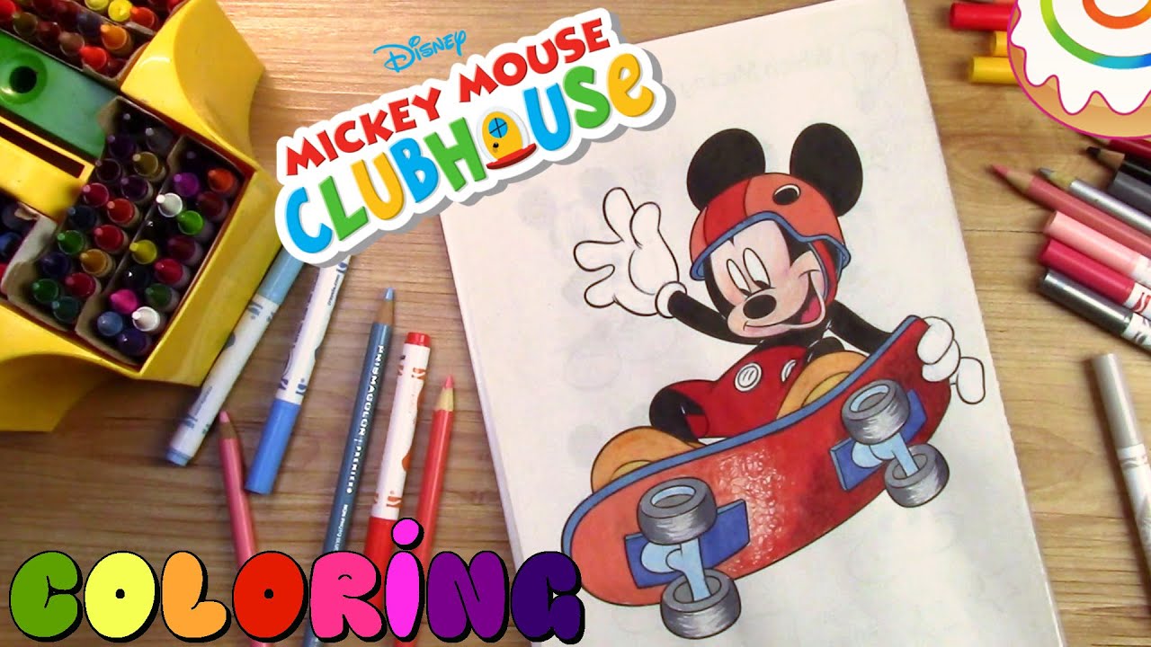 Mickey Mouse Clubhouse Coloring Pages - Mickey Mouse - YouTube