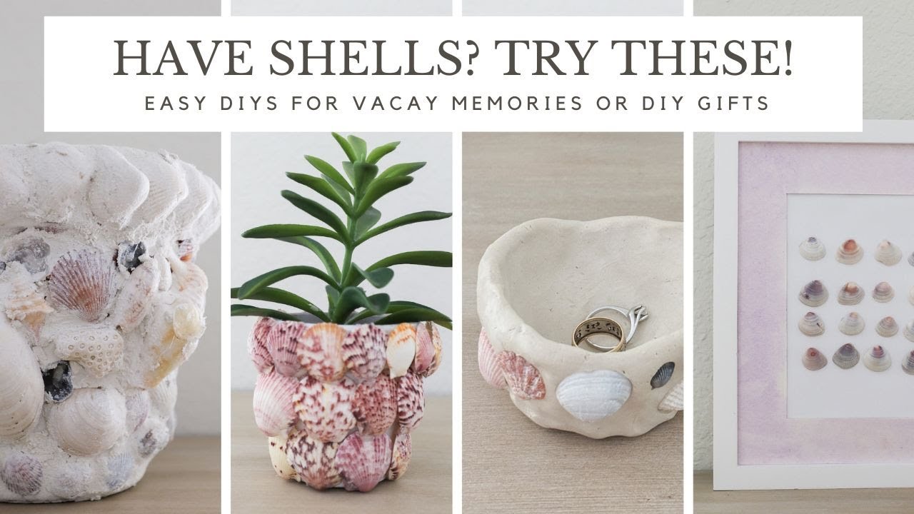 Have Seashells? Try These Easy Crafts! Great For DIY Gifts or ...