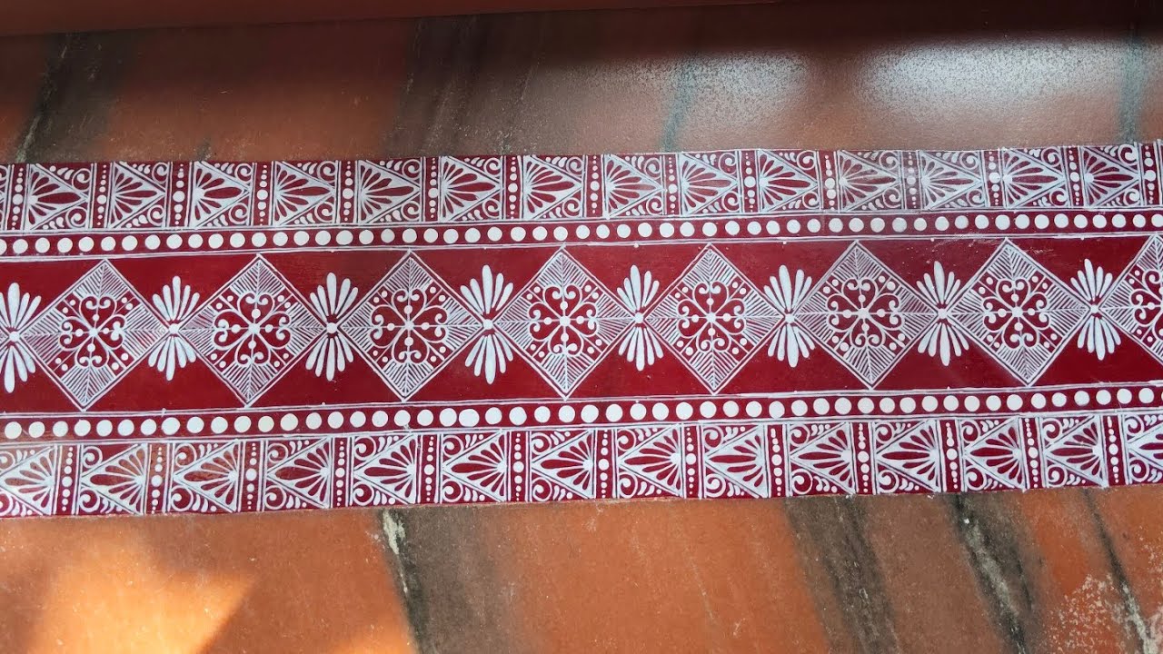 😱easy deli aipan border design from 🍕stopper 😱 #soulartist_mk #diy # ...