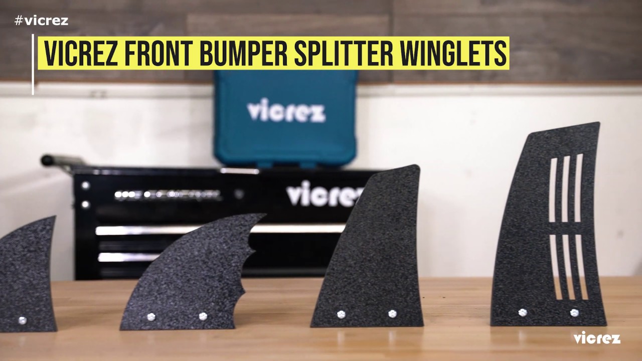 Vicrez Front Splitter Winglets | COMPARISON - YouTube