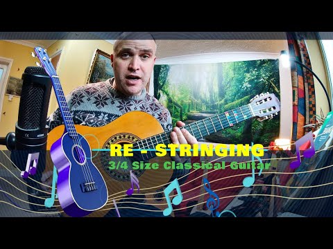 How to re-string a Guitar : Tutorial - YouTube