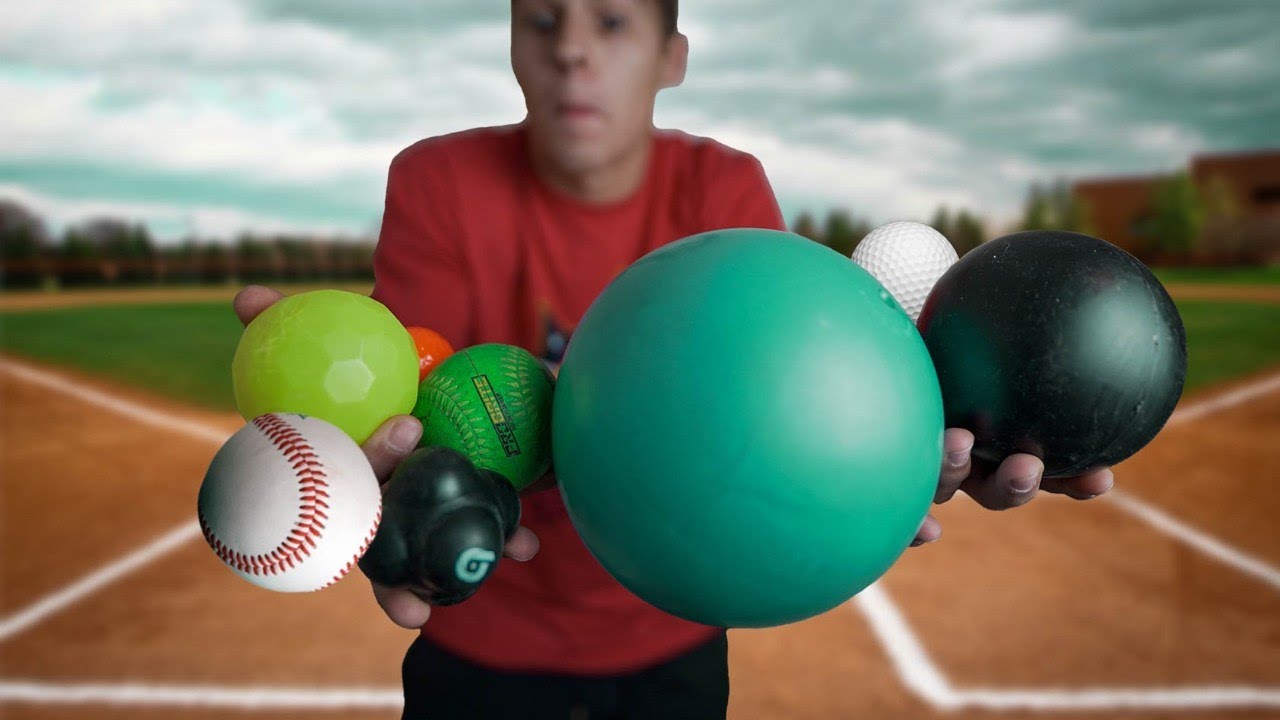 How Far Can I Hit these Random Balls with a Baseball Bat? - YouTube