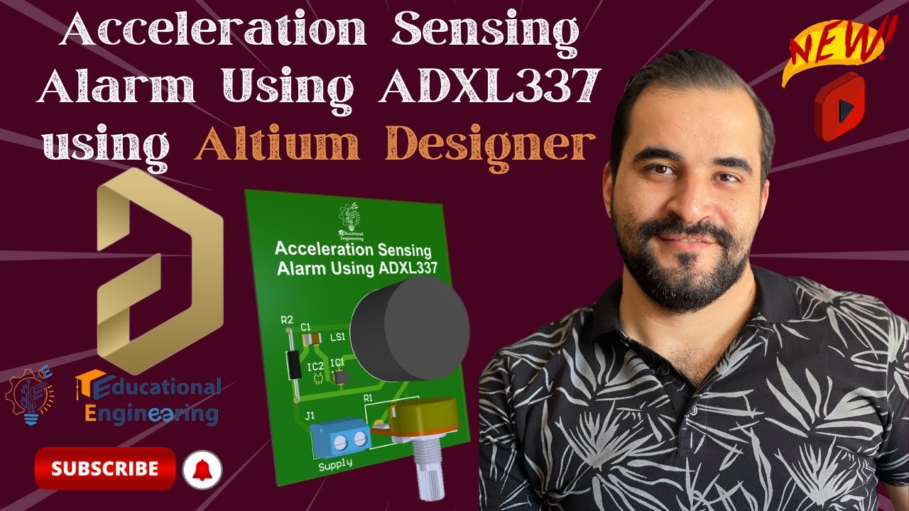 Acceleration Sensing Alarm Using ADXL337 using Altium Designer - YouTube