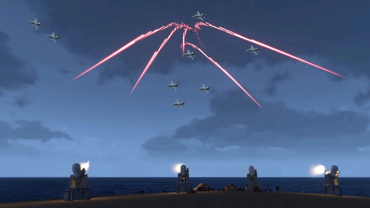 ArmA 3 - Pilot Ejects 1 Second Before Impact - C-RAM - Phalanx CIWS ...