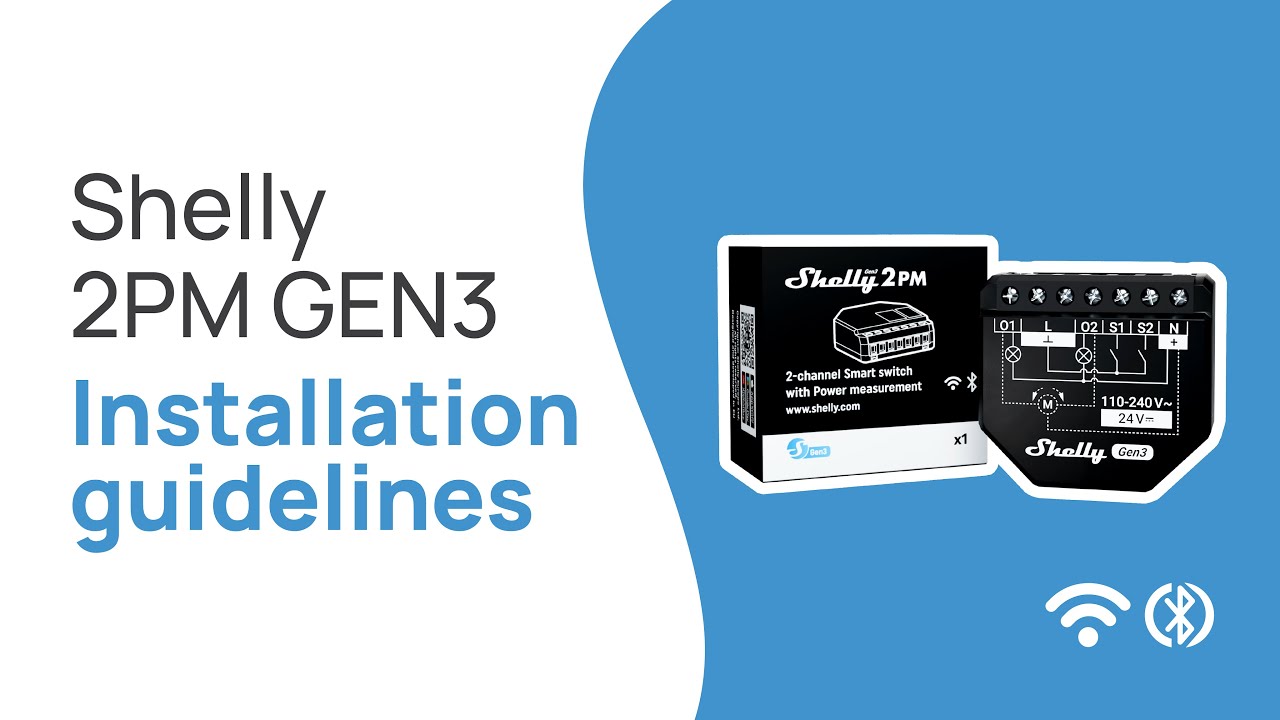 Shelly 2PM GEN3 - Installation video US - YouTube