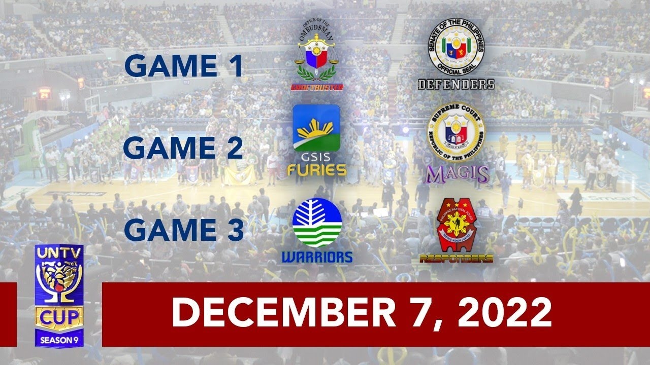 UNTV Cup: December 7, 2022 at Paco Arena, Manila - YouTube