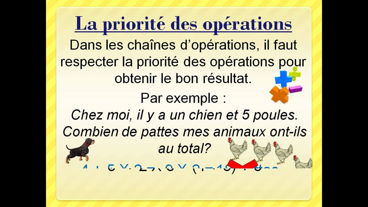 La Priorité Des Opérations Youtube