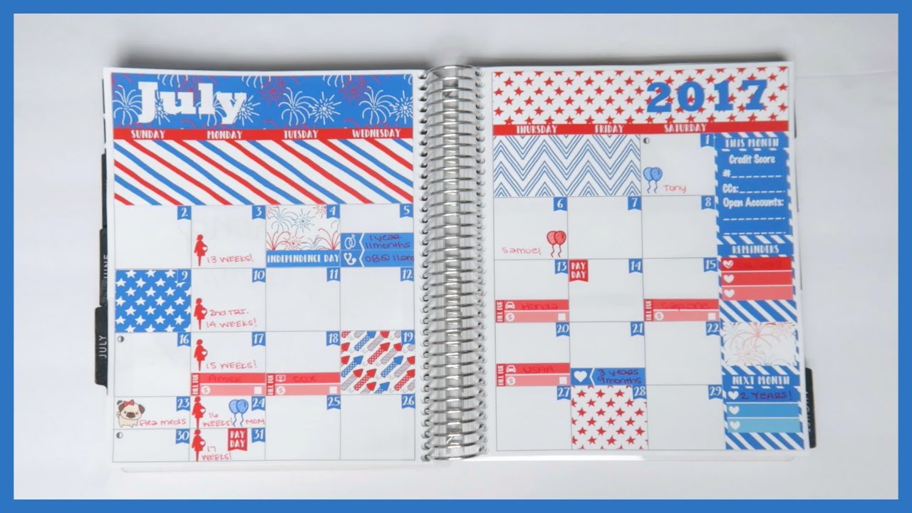 Plan With Me! July monthly | FREE printable! - YouTube