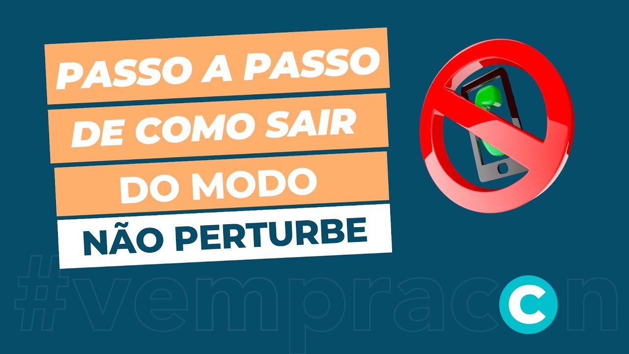 Passo a passo para sair do NÃO PERTURBE - YouTube