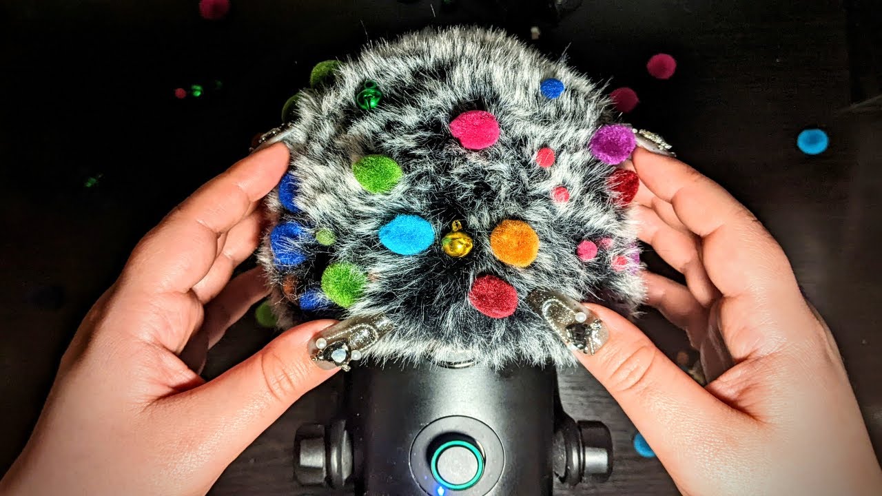 ASMR Plucking Fuzz Balls off Fluffy Mic (No Talking) - YouTube