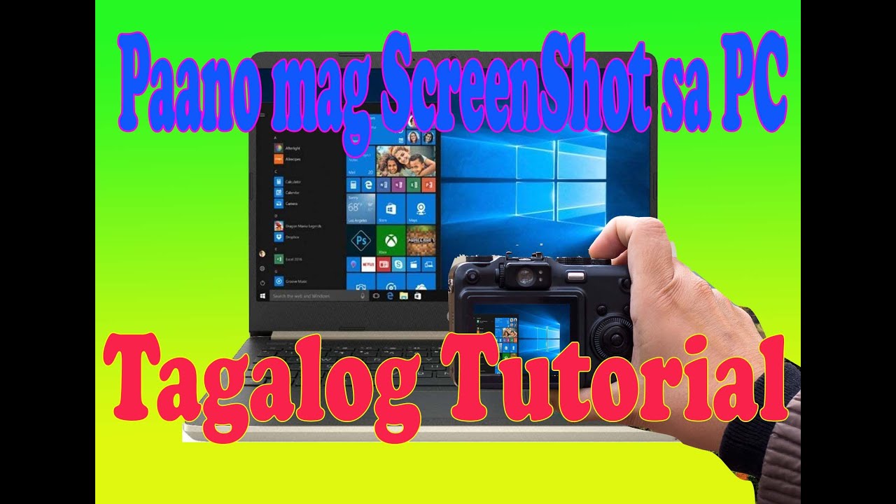 PC Screen Shot Tutorial (tagalog) - YouTube