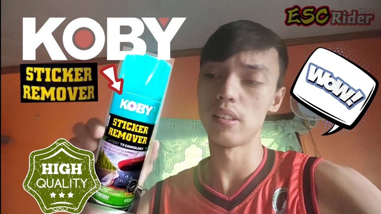 KOBY STICKER REMOVER REVIEW - GUMAGANA BA? - YouTube