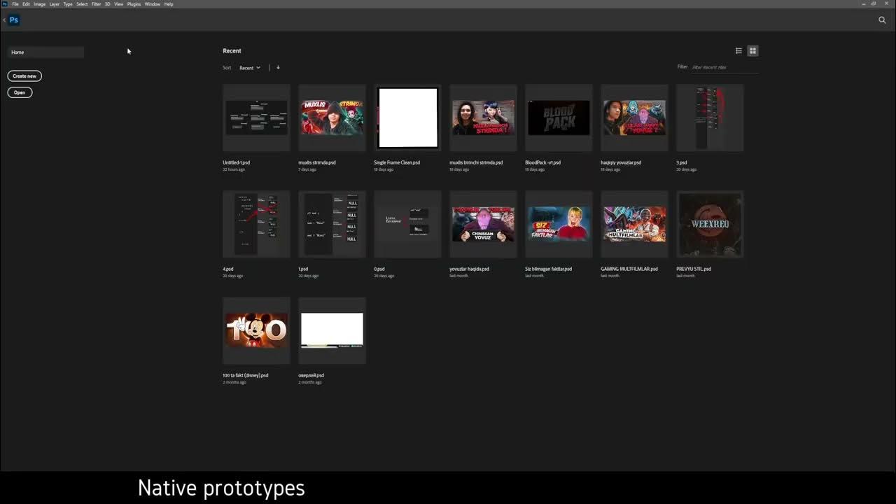 Native prototypes - YouTube