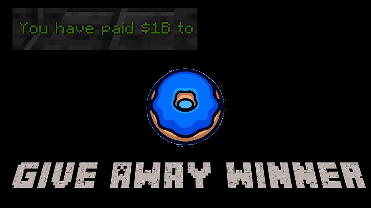 1B money give away winner! - donut smp - YouTube