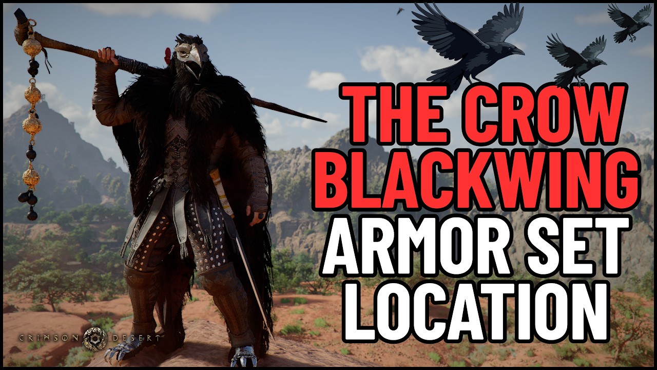 The BLACKWING Armor Set + CROWS PURSUIT Abyss Gear | Crimson Desert ...