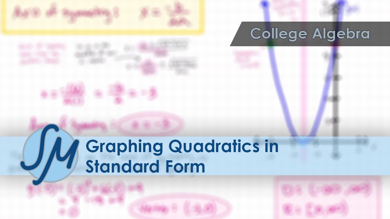 Graphing Quadratics in Standard Form - YouTube