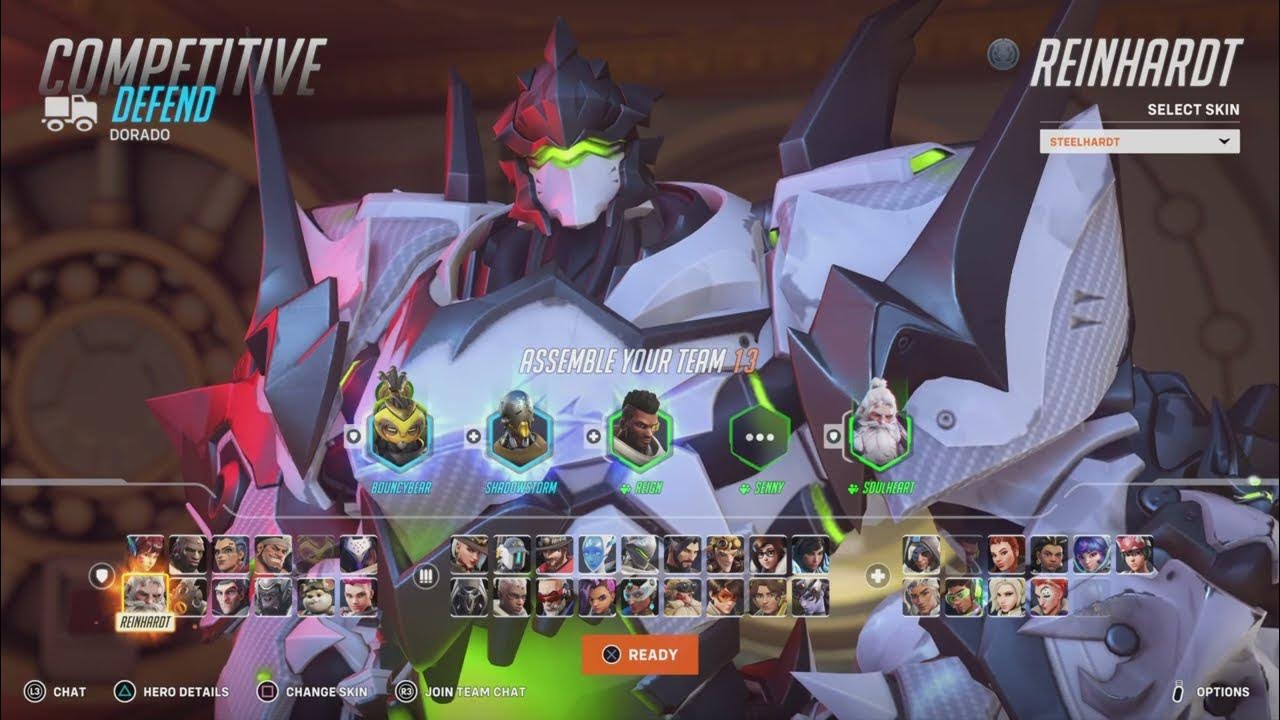 REINHARDT and DIVA gameplay on OPEN QUEUE - overwatch 2 - YouTube