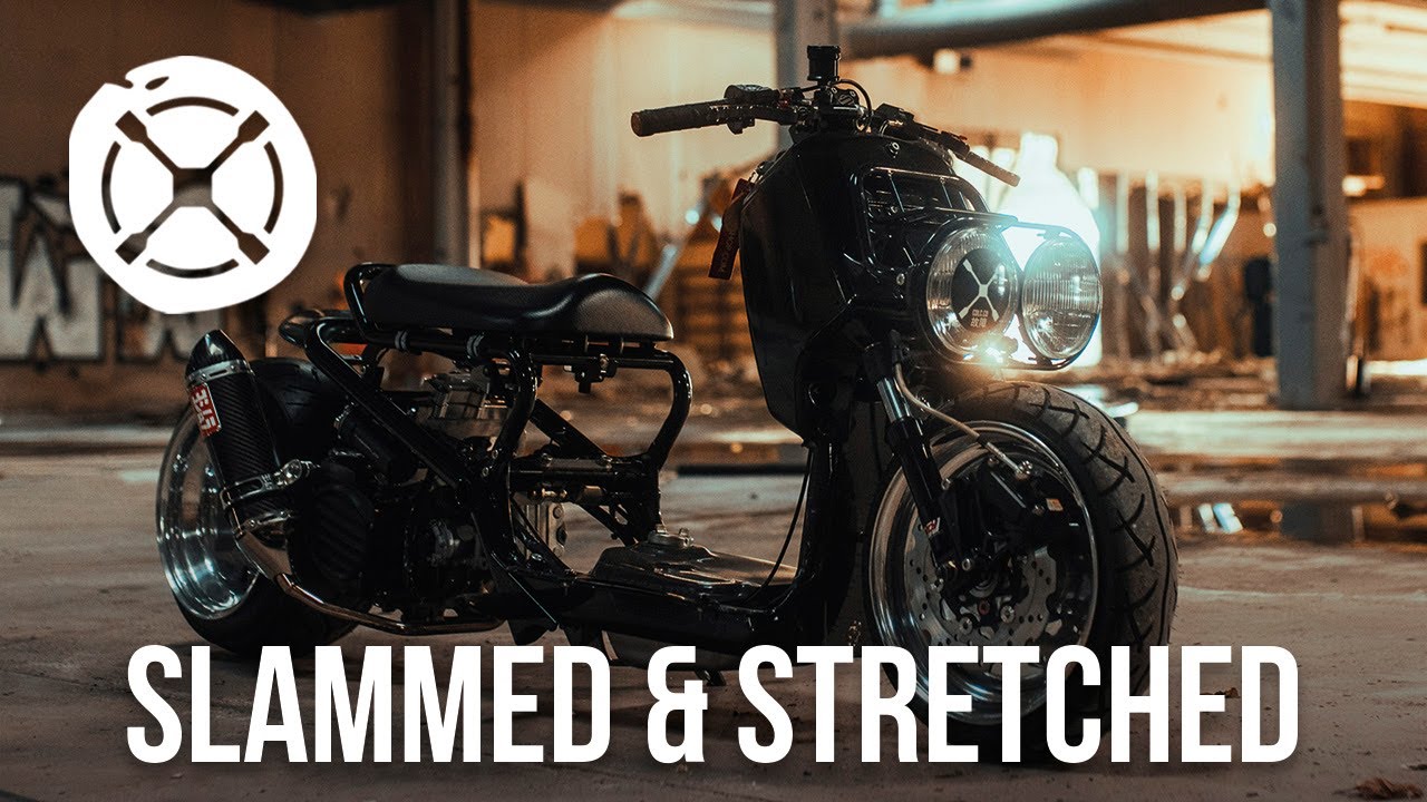 SLAMMED & STRETCHED Honda Ruckus moped | Convoy Projects EP03 - YouTube