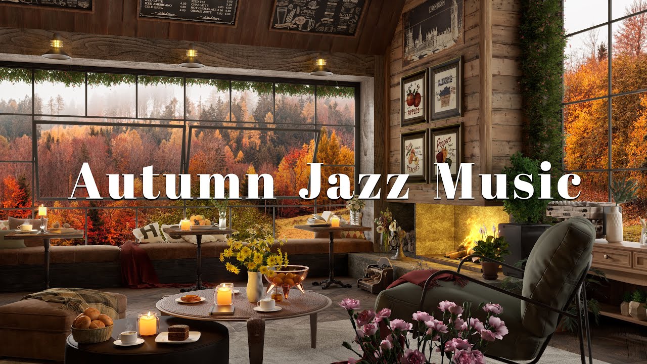 Autumn Rainy At Cozy Coffee Shop - Fall Jazz, Smooth Jazz Music For ...