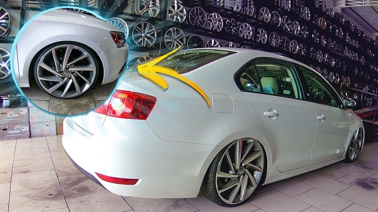 MONTAMOS UM JETTA COM RODAS DO NOVO POLO ARO 20 - VLOGCARELITEBR - YouTube