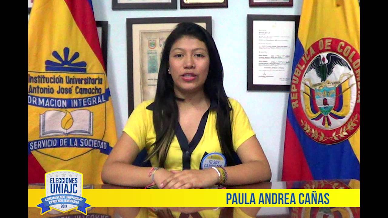 Paula Cañas -- Estudiante -- Consejo de Facultad. Elecciones UNIAJC ...
