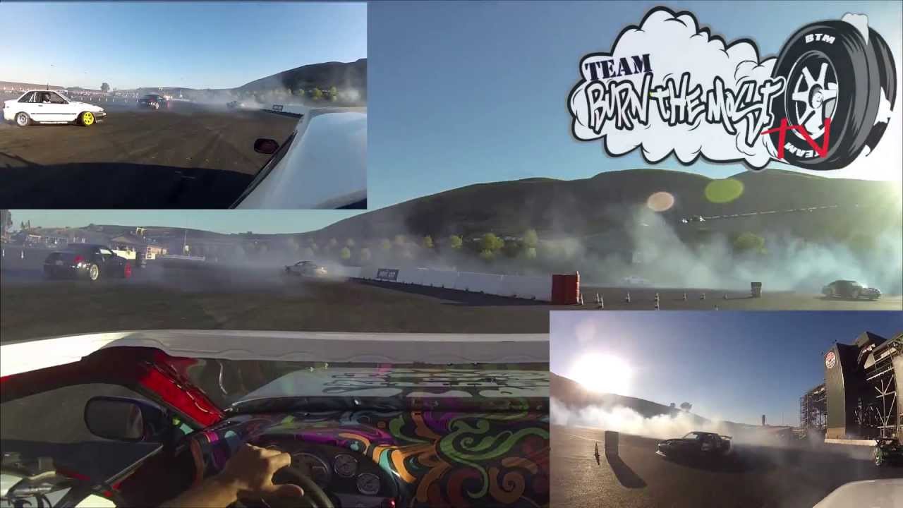 Insane Drifting Team Burn The Most Tandems at Meihan NorCal - YouTube