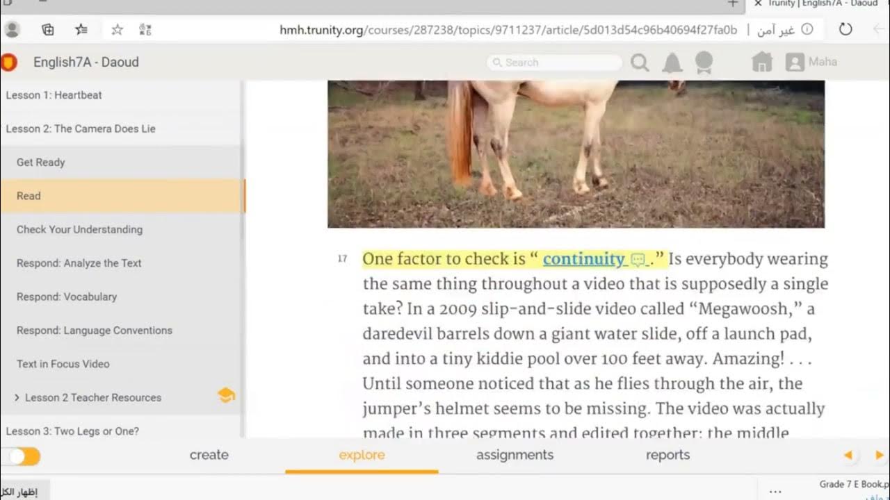The Camera Does Lie Reading and Vocabulary - YouTube