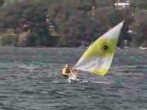 kayRak- sailing kayak with lateen rig - www.kayrak.ca - YouTube