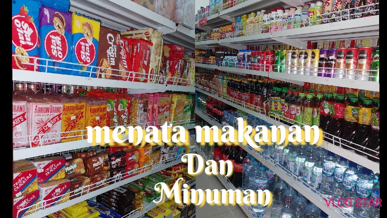 Cara menata makanan dan minuman agar rapi dipajangan - YouTube