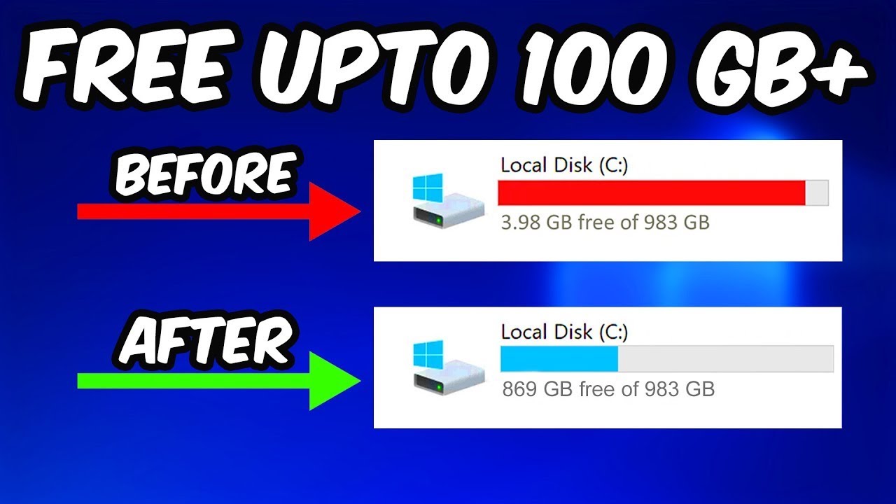 How To Free Up Hard Drive Space! (Make Your PC 10x Faster) - YouTube