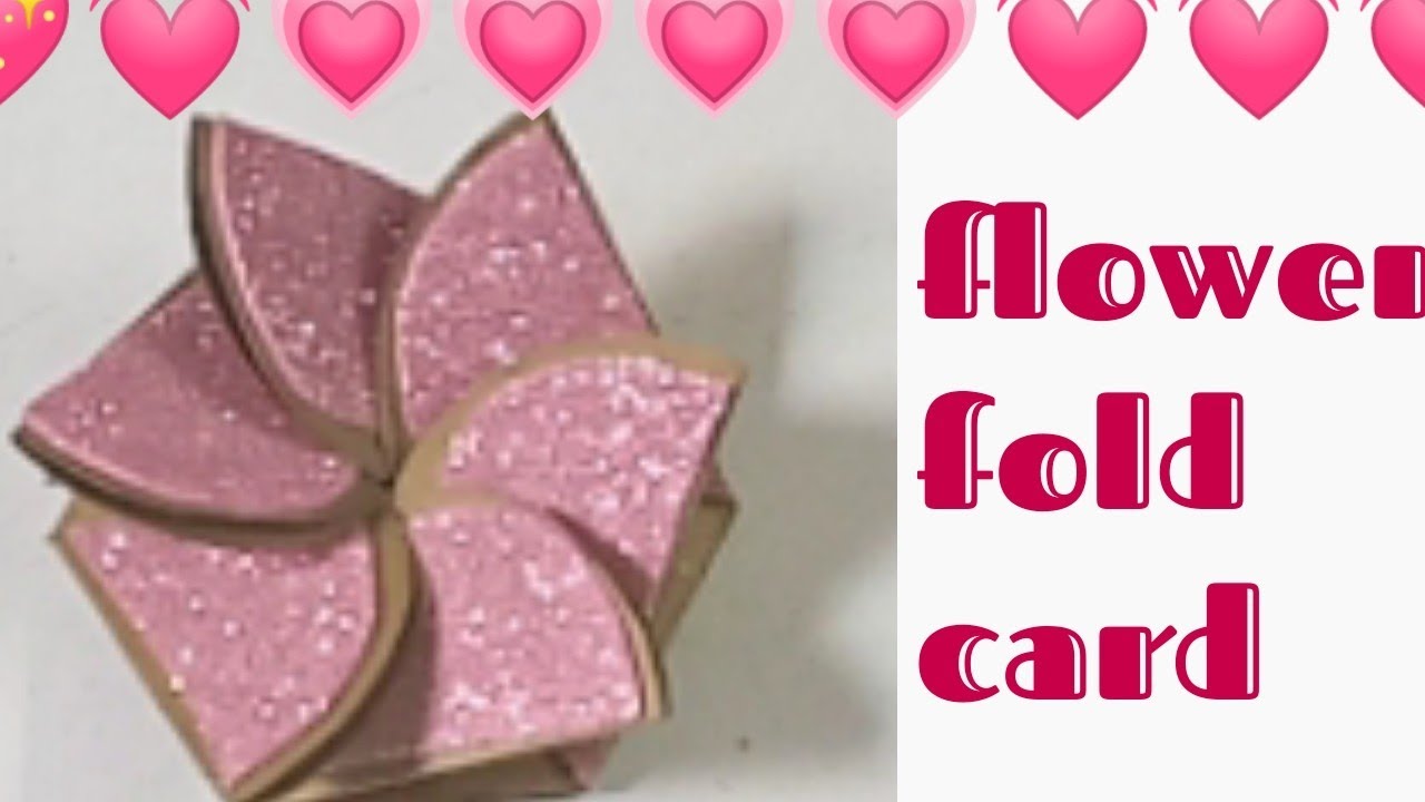 HOW DO YOU MAKE FLOWER FOLD CARD?||FLOWER FOLD CARD|SCRAPING BOOK CARD ...