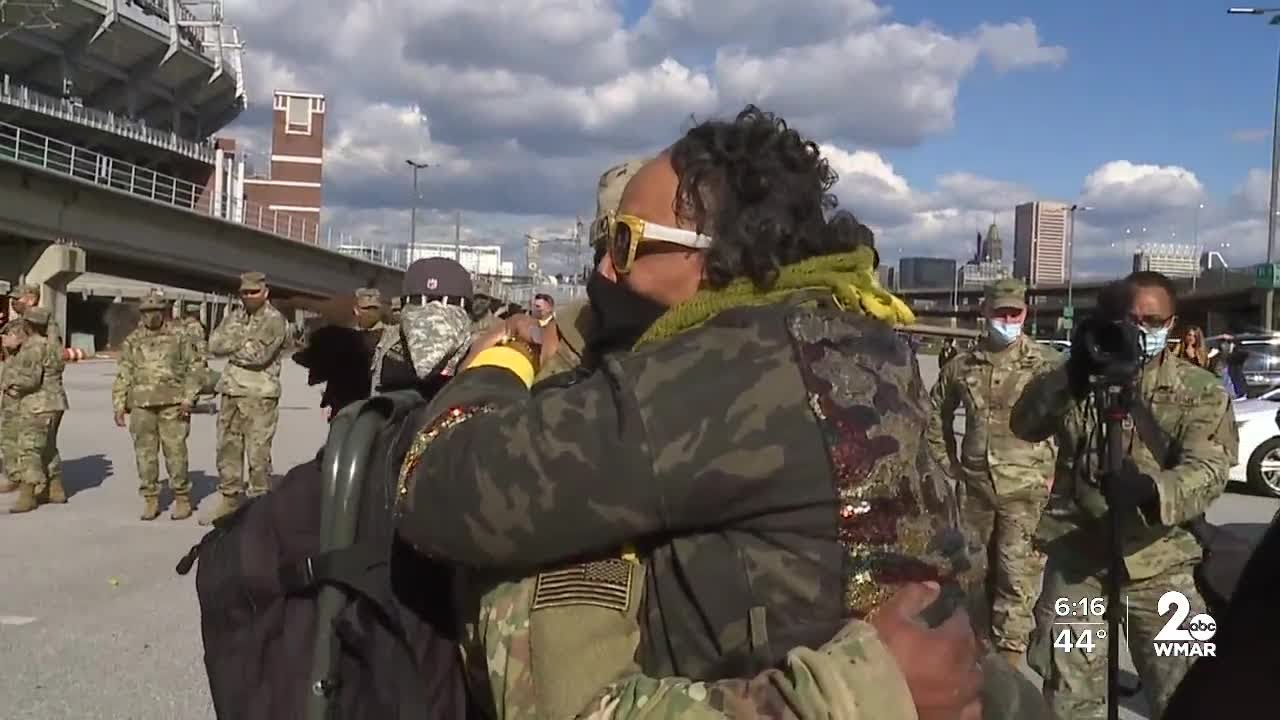 Maryland Army National Guard members return from deployment - YouTube