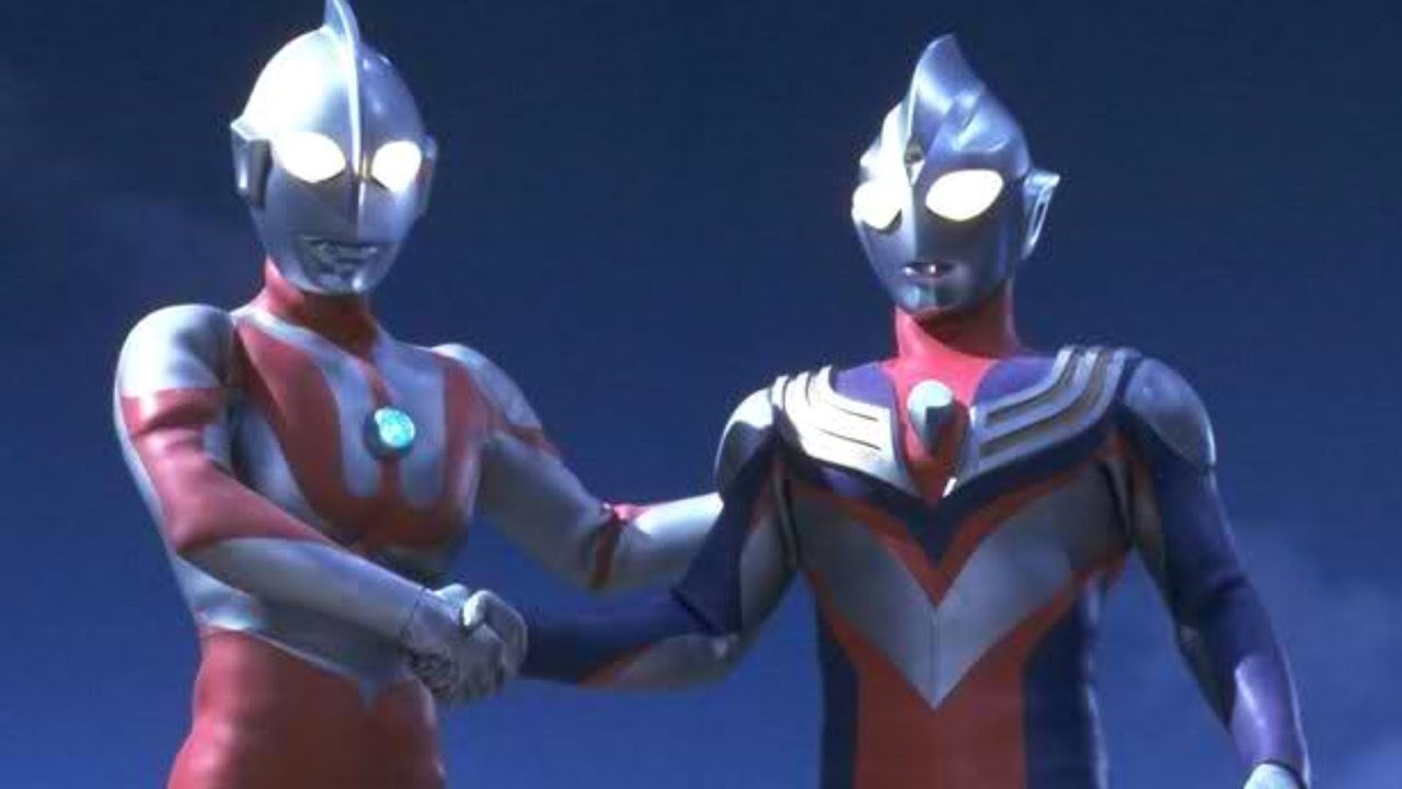 Ultraman Tiga and Ultraman fight with Yanakargie scene. - YouTube