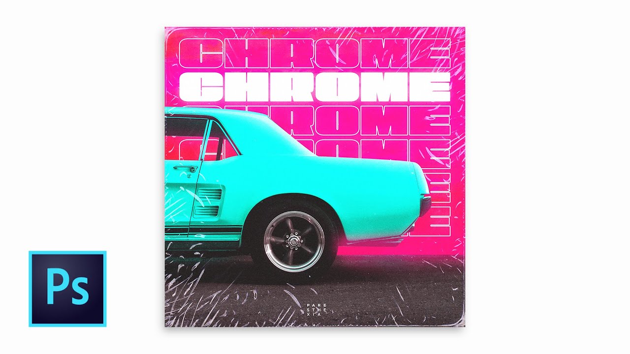 Retro Neon Cover Art in Photoshop | tutorial by paresthexia - YouTube