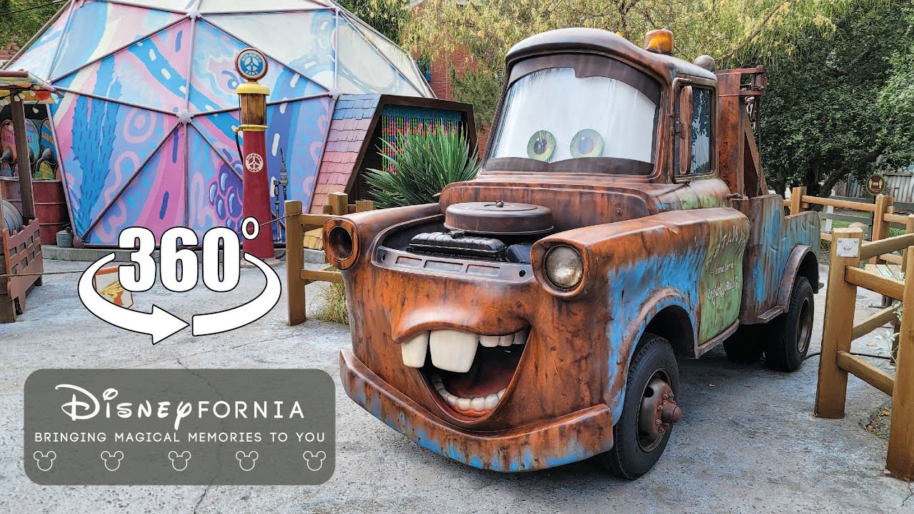 Mater's Junkyard Jamboree | 4K 360 Full Ride | California Adventure ...