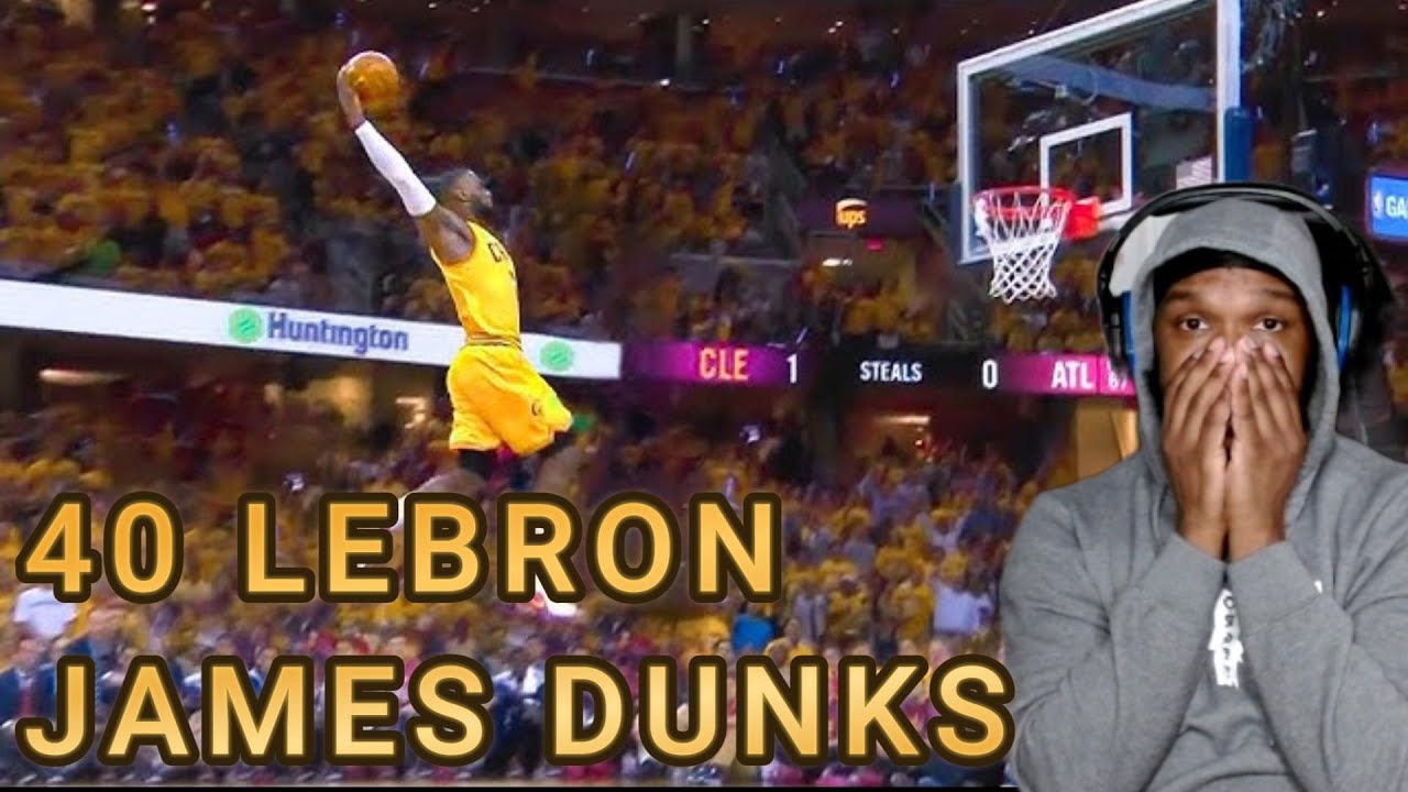 40 LeBron James Tomahawk Dunks But Each One Gets More VIOLENT - YouTube