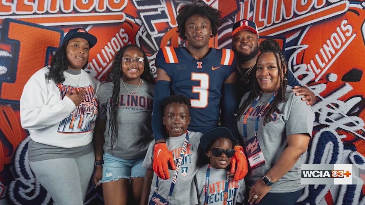 Nick Hankins Jr. discusses Illinois football commitment - YouTube