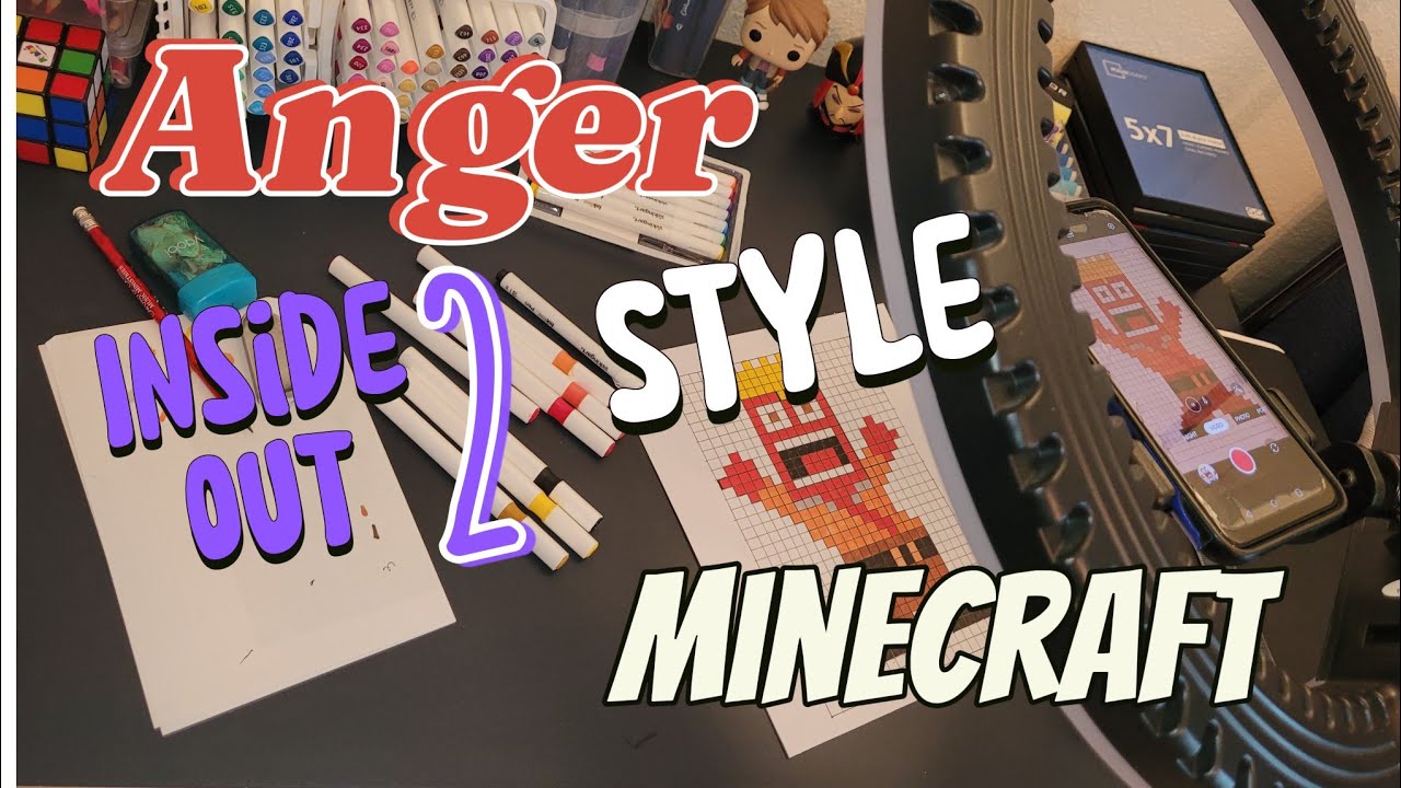 Anger from Inside Out 2 STYLE Pixel Art. #anger #draw #insideout # ...