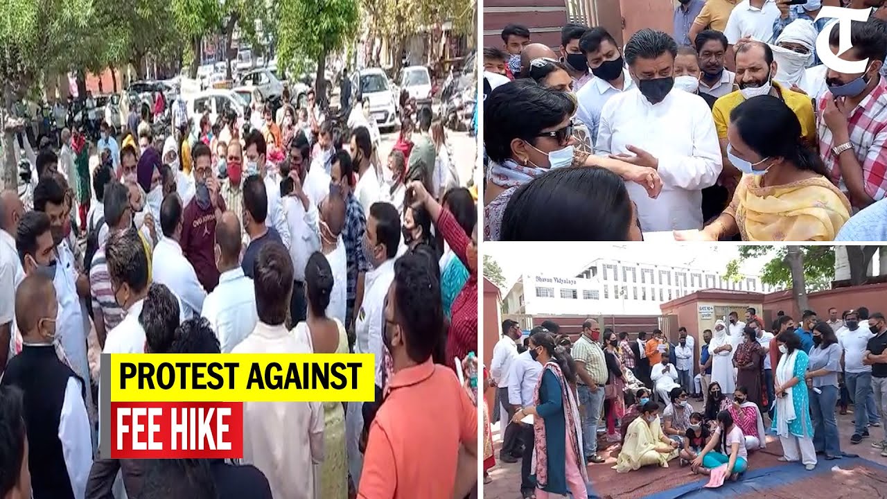 Panchkula: Haryana leader Chander Mohan and students’ parents protest ...