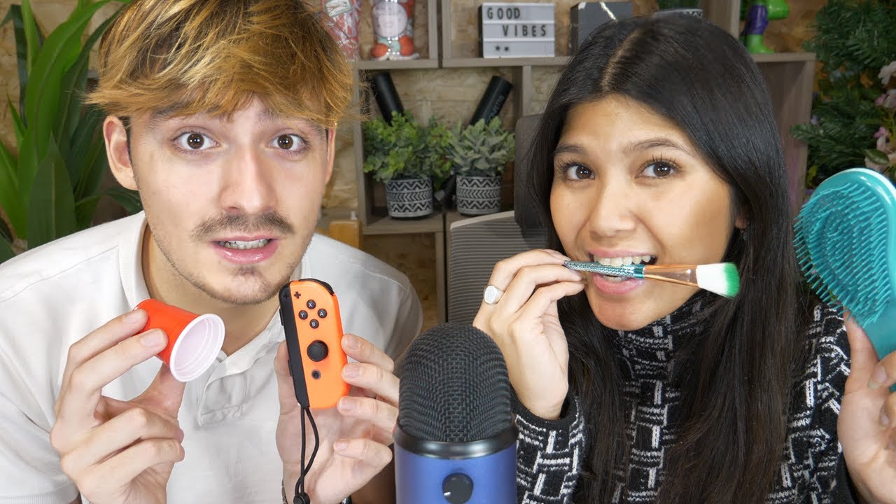 ASMR 100 TRIGGERS WITH MY BOYFRIEND - YouTube