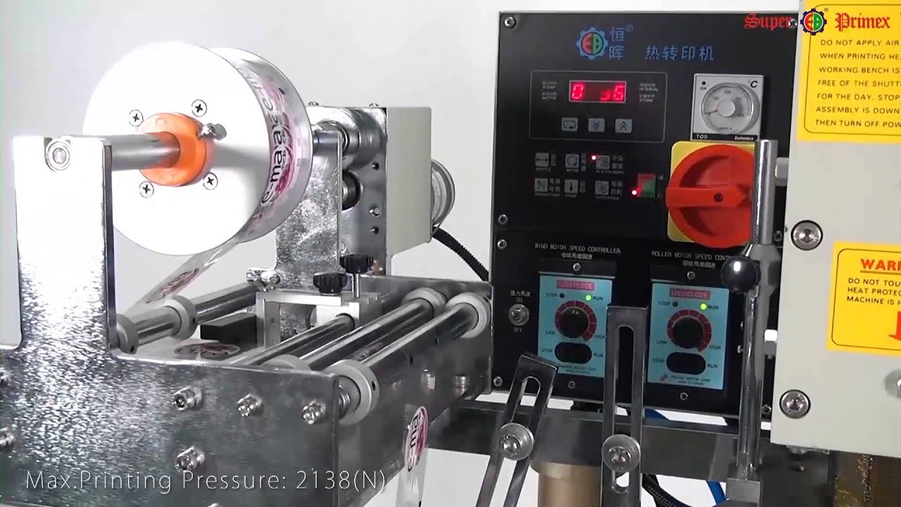 HT-300F Pneumatic flat heat transfer machine with rubber roller - YouTube