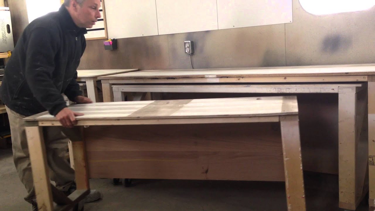 nesting tables for shop organization - YouTube