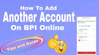 HOW TO ADD ANOTHER ACCOUNT ON BPI ONLINE
