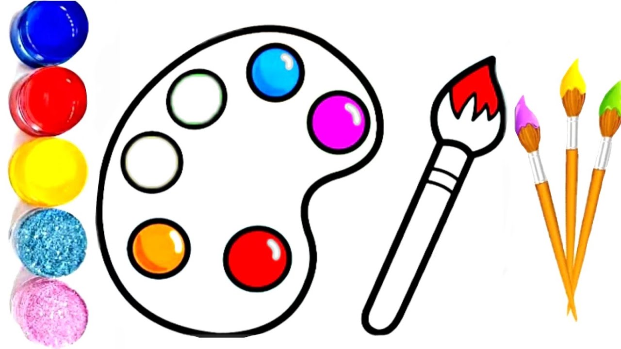 Bolalar Uchun Rangli taxta rasm chizish / Drawing Color board for funny ...