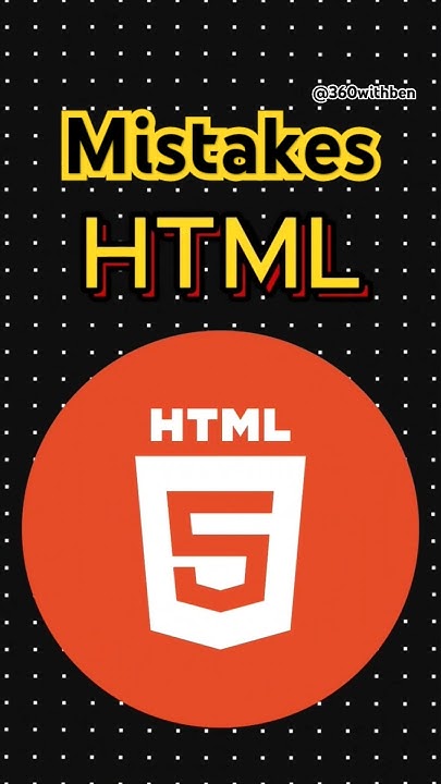 Html Mistakes You Should Avoidcheck Htmlcoding Htmlcss Htmlcssjs