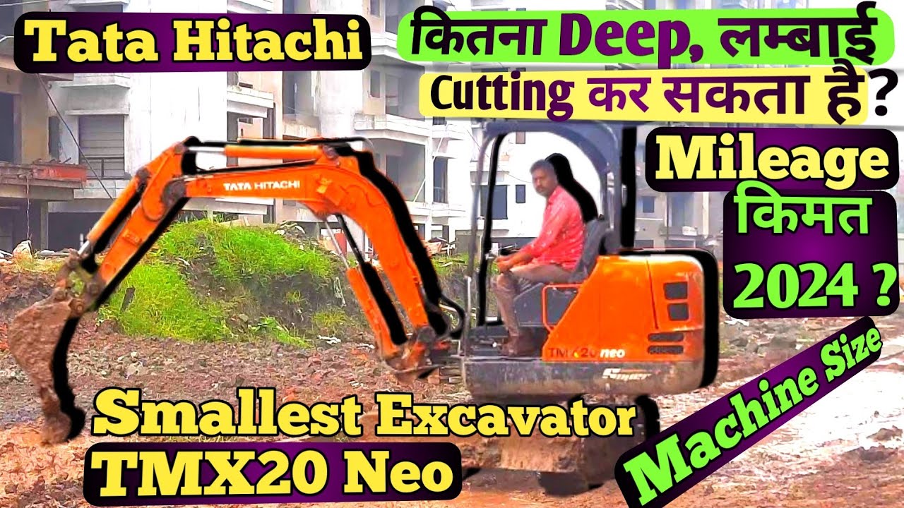 Tmx20 Neo Smallest Excavator Of Tatahitachi #MachineSize #WorkingRange ...