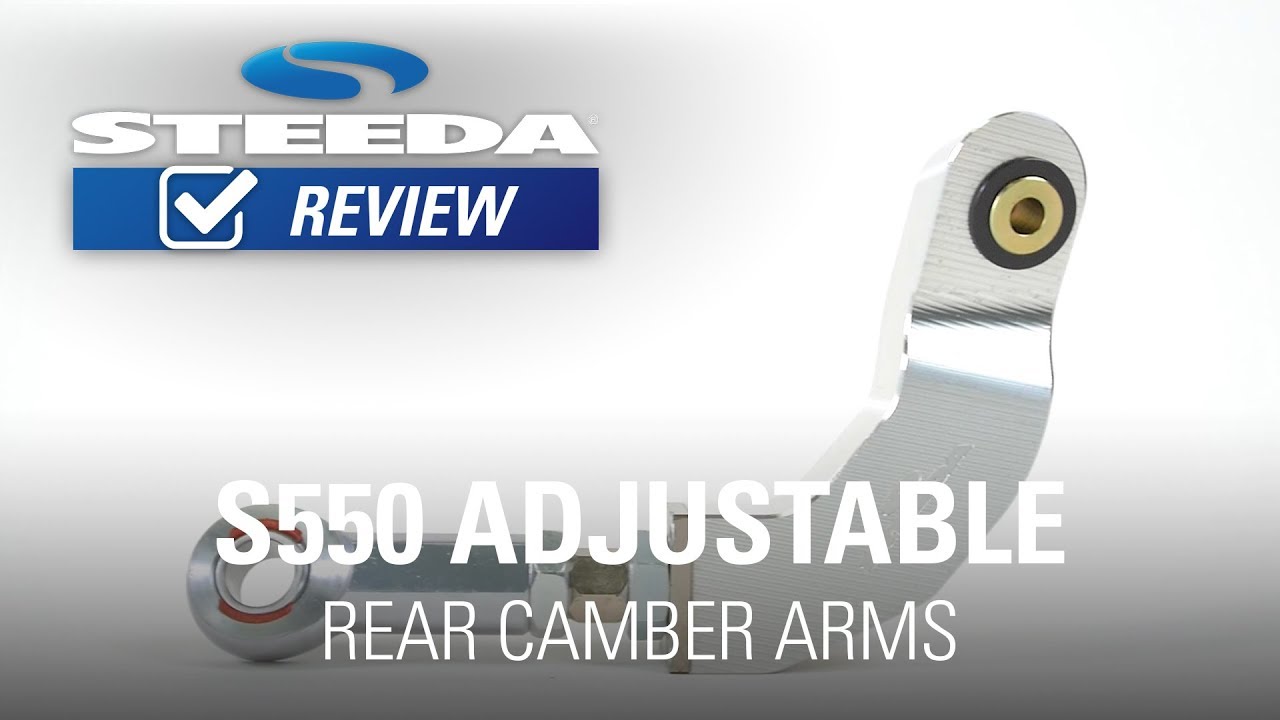 Steeda S550 Mustang Adjustable Rear Camber Arm | Overview - YouTube