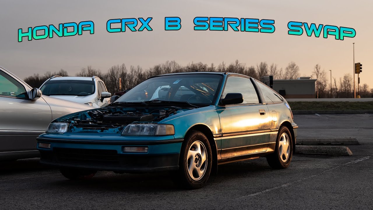 1991 Honda CRX Si B-Series Engine Swap - YouTube
