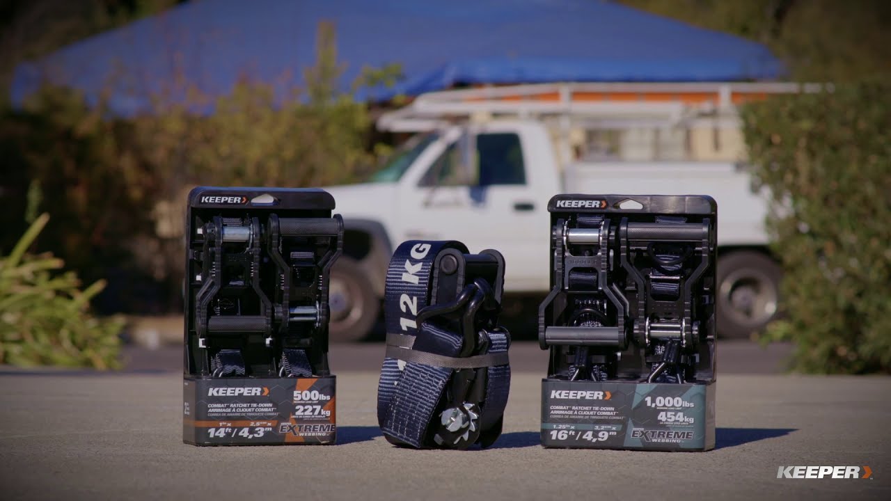 NEW Keeper Combat Ratchet Tie Downs - YouTube